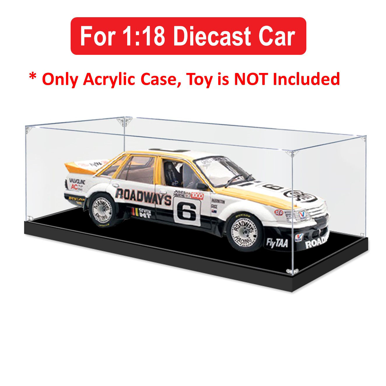 JJMall, don't pay more, save online.. Acrylic Display Case for 1:18 ...